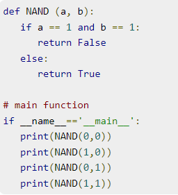 Logic Gates in Python (AND GATE,OR GATE,NOT GATE,NAND GATE,NOR GATE ...